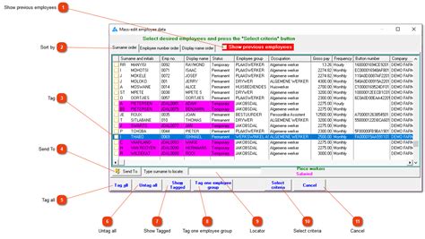 Mass Edit Employee Data