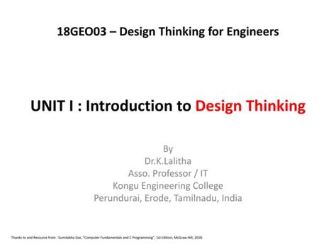 Design Thinking Introduction Ppt