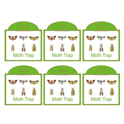 Gracefulvara 6pcs Green And White Moth Traps Moth Catchers Moth Clothes