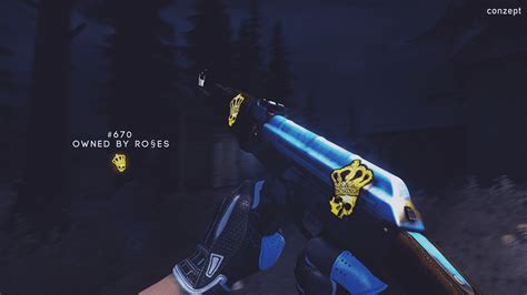 CS Skins Artworks Featuring Blue Gems CS Blue Gem