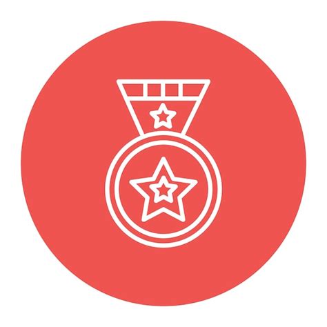 Векторная иллюстрация медали Премиум векторы