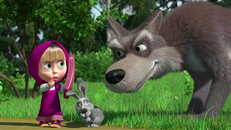 Маша и Медведь С чего все начиналось 😜 Первые серии 🍖 Веселый друг Волк 🐺 Youtube