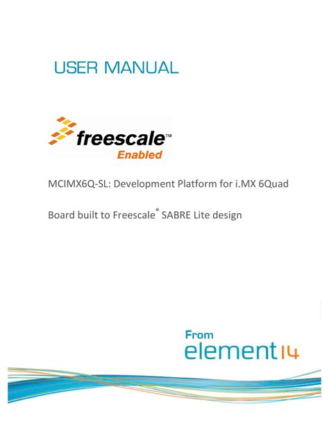 NXP SEMICONDUCTORS FREESCALE MCIMX6Q SL USER MANUAL Pdf Download ManualsLib
