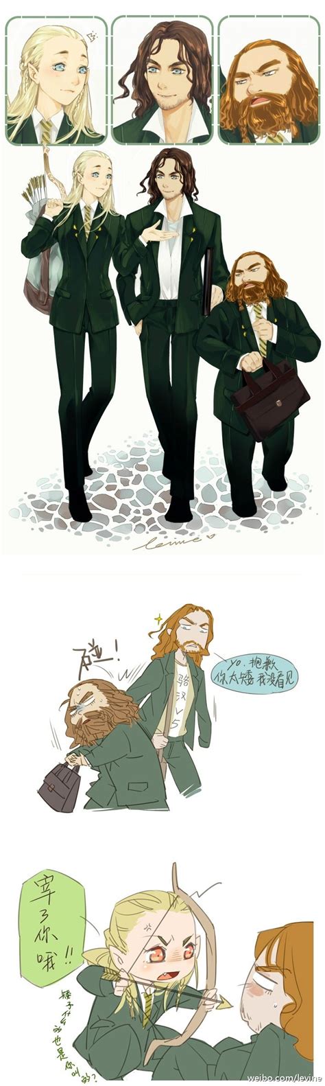 Tth Eomer In The Obligatory School Au Artist Credit On Picture The Hobbit Legolas Lord