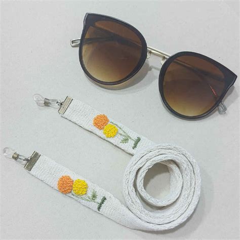 Eye Glasses String Holder Strap Durable Embroidery Design Shopipersia
