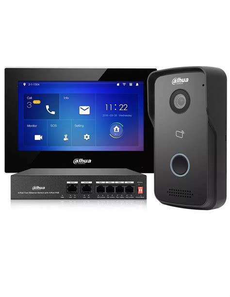 Dahua Black 7inch Ip Video Intercom Villa Kit Dhi Ktp03