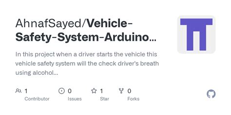 Vehicle Safety System Arduino Projectvehicle Safety System Arduino