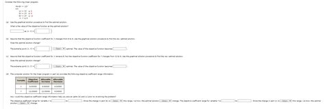 [solved] consider the following linear program b assume
