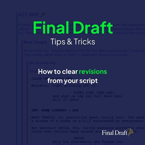 💡 Final Draft Tips And Tricks 💡 Final Draft A Cast And Crew Company