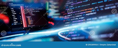 it technology industry concept development of programming and coding technologies stock