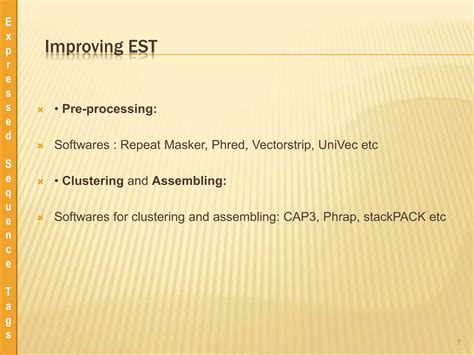 Expressed Sequence Tag EST Molecular Marker PPTX