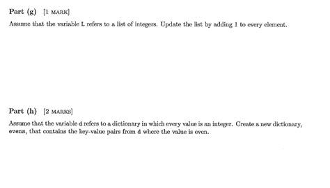 Solved Part D 2 Marks Assume That The Variable S Refers