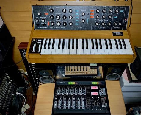 Minimoog Model D And SX S Synthesizer Moog Mixer
