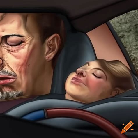 Realistic Artwork Of A Sleeping Driver On Craiyon