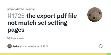 The Export Pdf File Not Match Set Setting Pages · Issue 1726 · Jgraphdrawio Desktop · Github