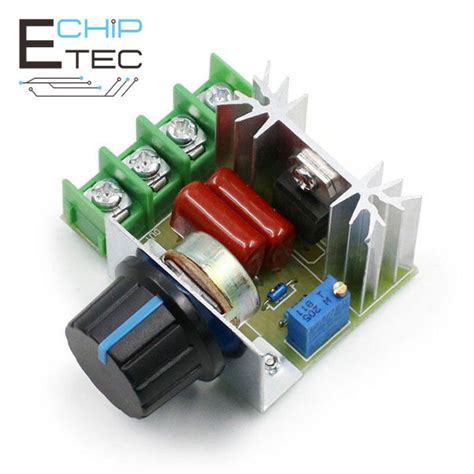 1pcs Ac 220v 2000w Scr Voltage Regulator Dimmer Motor Speed Controller Thermostat Electronic