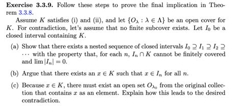 Solved Exercise 3 3 9 Follow These Steps To Prove The Final Chegg