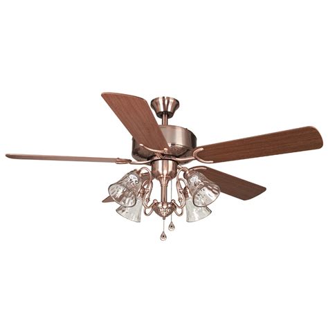 Harbor Breeze Dubois 52 In Brushed Copper Indoor Downrod Or Flush Mount