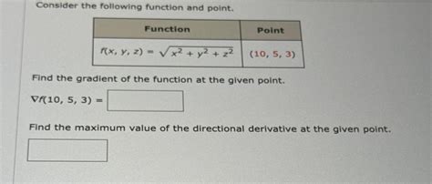 Solved Consider The Following Function And Chegg