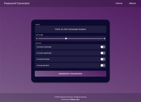 github ndriqimlahu password generator password generator is a web