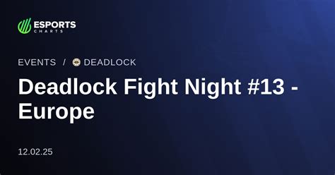 Deadlock Fight Night 13 Europe Deadlock Visualizador Visão