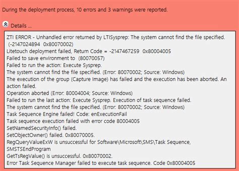 Unable To Complete Mdt Sysprep And Capture From Virtual Machine Software Spiceworks Community
