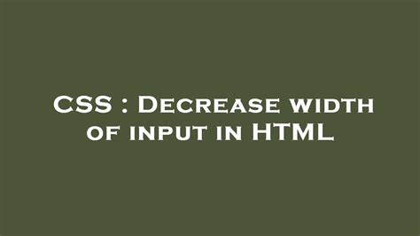 How To Remove Border Of Input In Html Printable Forms Free Online