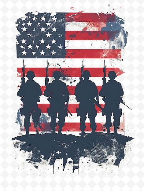 Military Setting With A Campaign Base And Soldiers For Elect Flat Illustration Poster Design