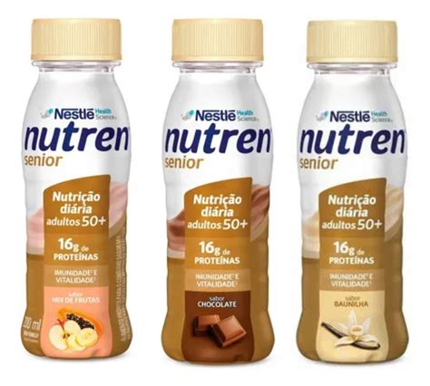 Nutren Senior 200ml Nestlé 3 Unidades Todos Os Sabores Mercadolivre