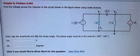 Solved Chapter Problem Find The Voltage Across The Chegg Com