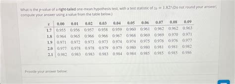 [solved] What Is The P Value Of A Right Tailed One M