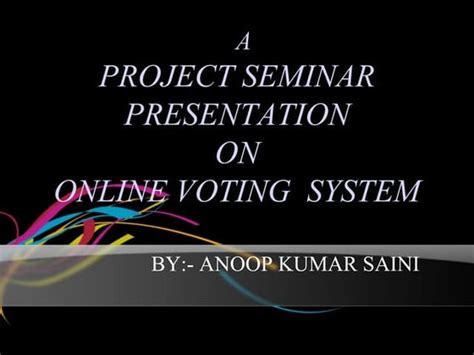 online voting system final pptx