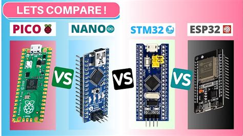 Raspberry Pi Pico Vs Arduino Nano Vs Stm32 Blue Pill Vs Esp32 Vs Stm32 Black Pill Comparison