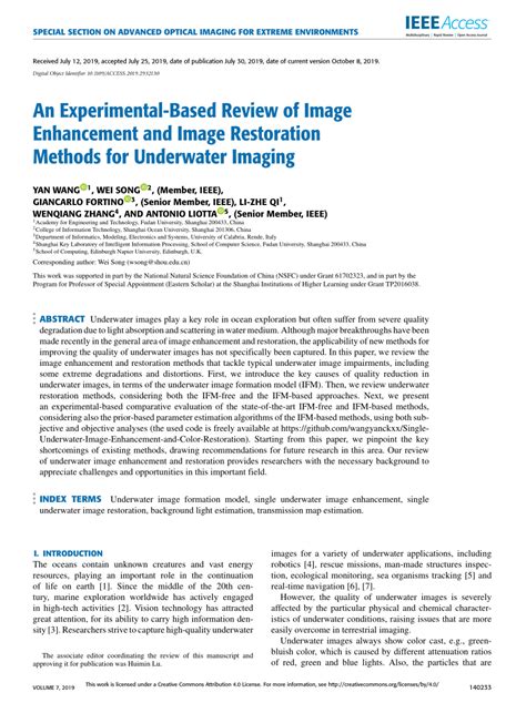 Pdf An Experimental Based Review Of Image Enhancement And Image