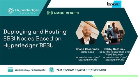 Deploying And Hosting Ebsi Nodes Based On Hyperledger Besu