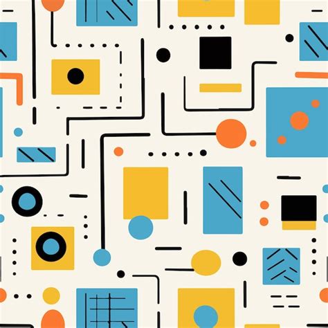 Premium Vector Geometric Abstract Seamless Pattern Vector