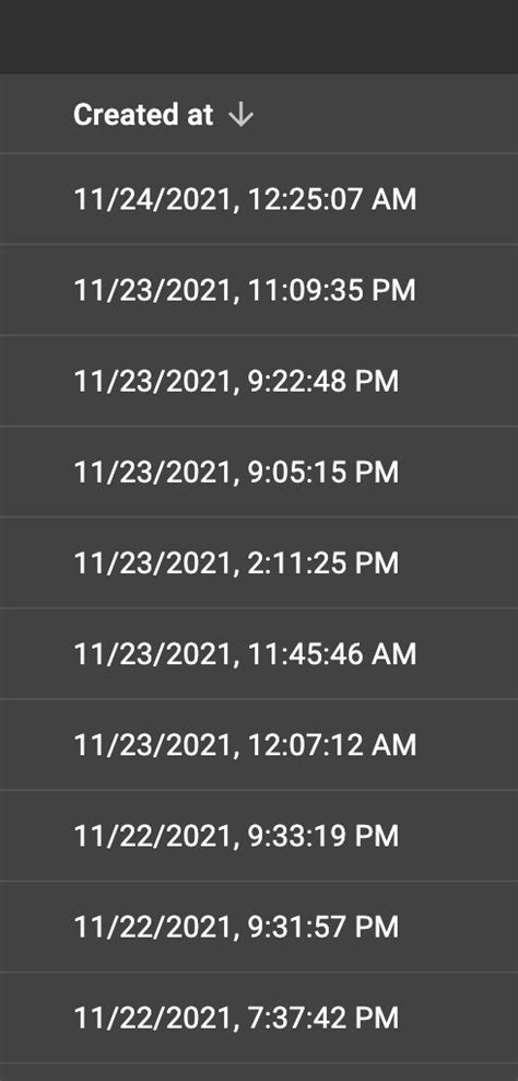 sort by timestamp incorrect when time is displayed · issue 95 · benwinding react admin firebase