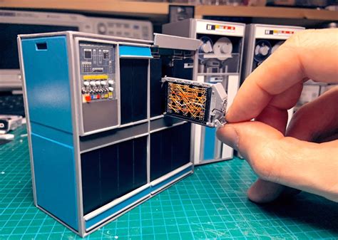 This Tiny Model Of A Big Ibm 1401 Computer From 1959 Is So Great Boing Boing