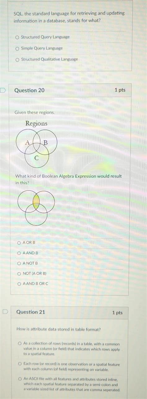 Solved Sql The Standard Language For Retrieving And
