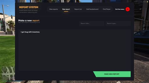 ESX QB Advanced Report System Admin Actions FiveM Releases Cfx Re Community