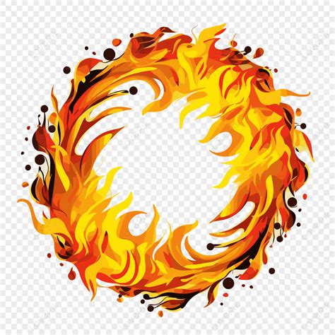 불꽃 테두리 벡터클립 아트상표만화 Png 일러스트 무료 다운로드 Lovepik