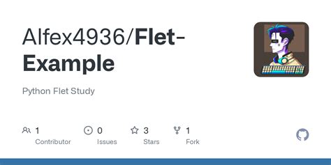 Github Alfex Flet Example Python Flet Study