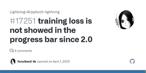 Training Loss Is Not Showed In The Progress Bar Since 20 · Issue