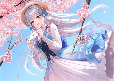 Kamisato Ayaka Genshin Impact Drawn By Nanahumi Danbooru