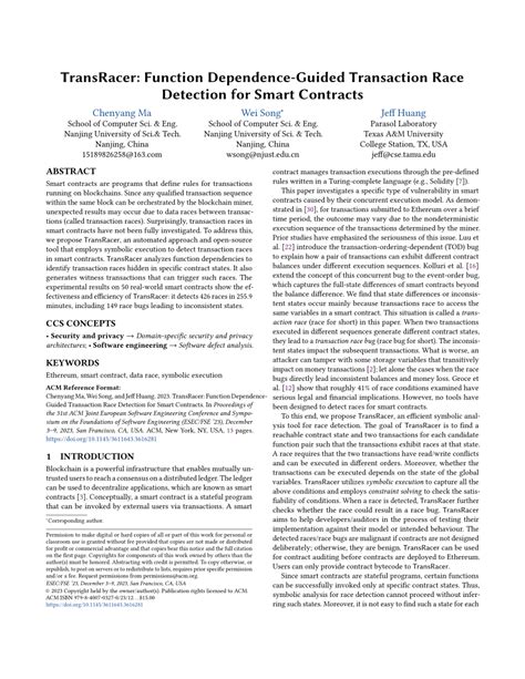 Pdf Transracer Function Dependence Guided Transaction Race Detection