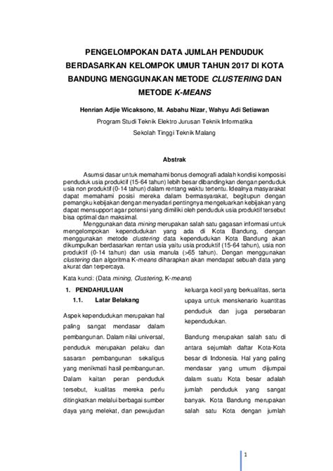 doc jurnal data mining clustering