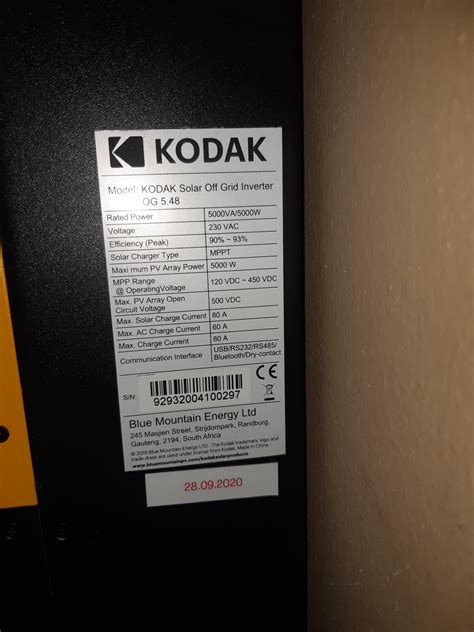 Kodak Og 5 48 Inverter Inverters Power Forum Renewable Energy Discussion