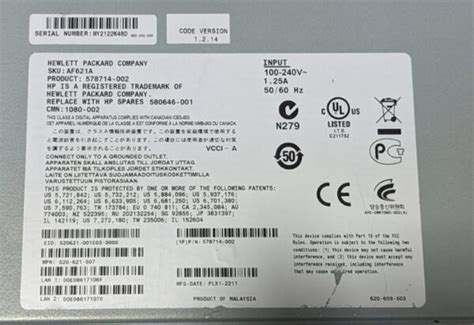 Hpe Af621a Kvm Ip Console Switch 578714 002 580646 001 Garland Computers