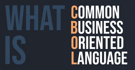 What Is COBOL Common Business Oriented Language GeeksforGeeks