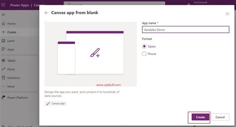 Create A Variables In Power Apps Sql Bi Tutorials